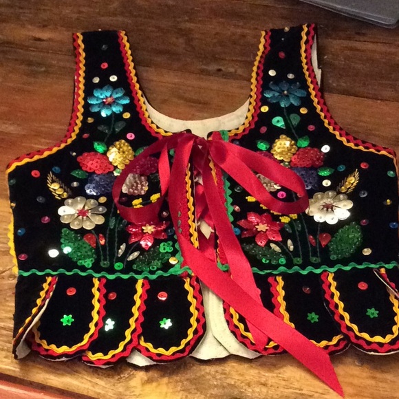 Vintage | Tops | Vintage Polish Traditional Beaded Vest | Poshmark